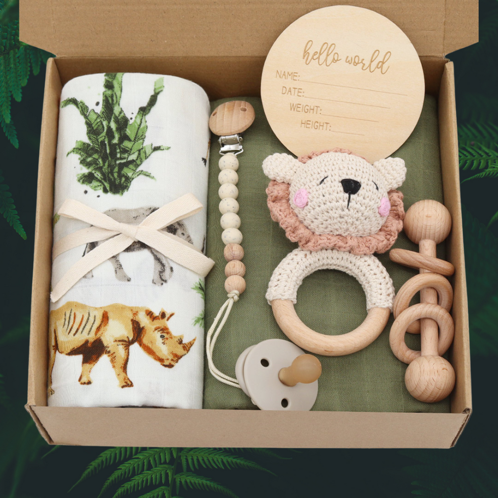 Australia-Based 🇦🇺 Snuggle Safari Hamper: Safe, Soft, Baby Gift